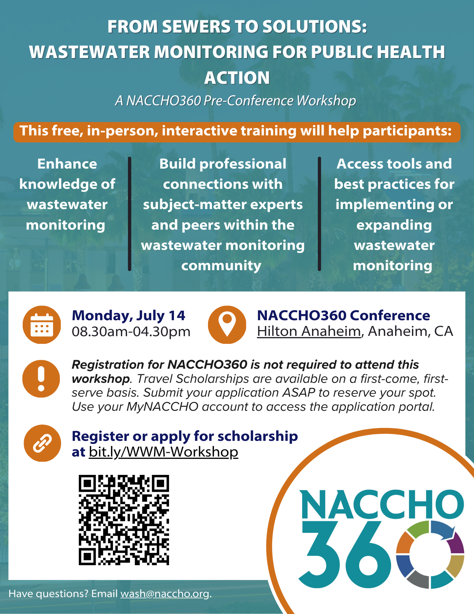 Register for From Sewers to Solutions: Wastewater Monitoring for Public Health Action, a 2025 ...